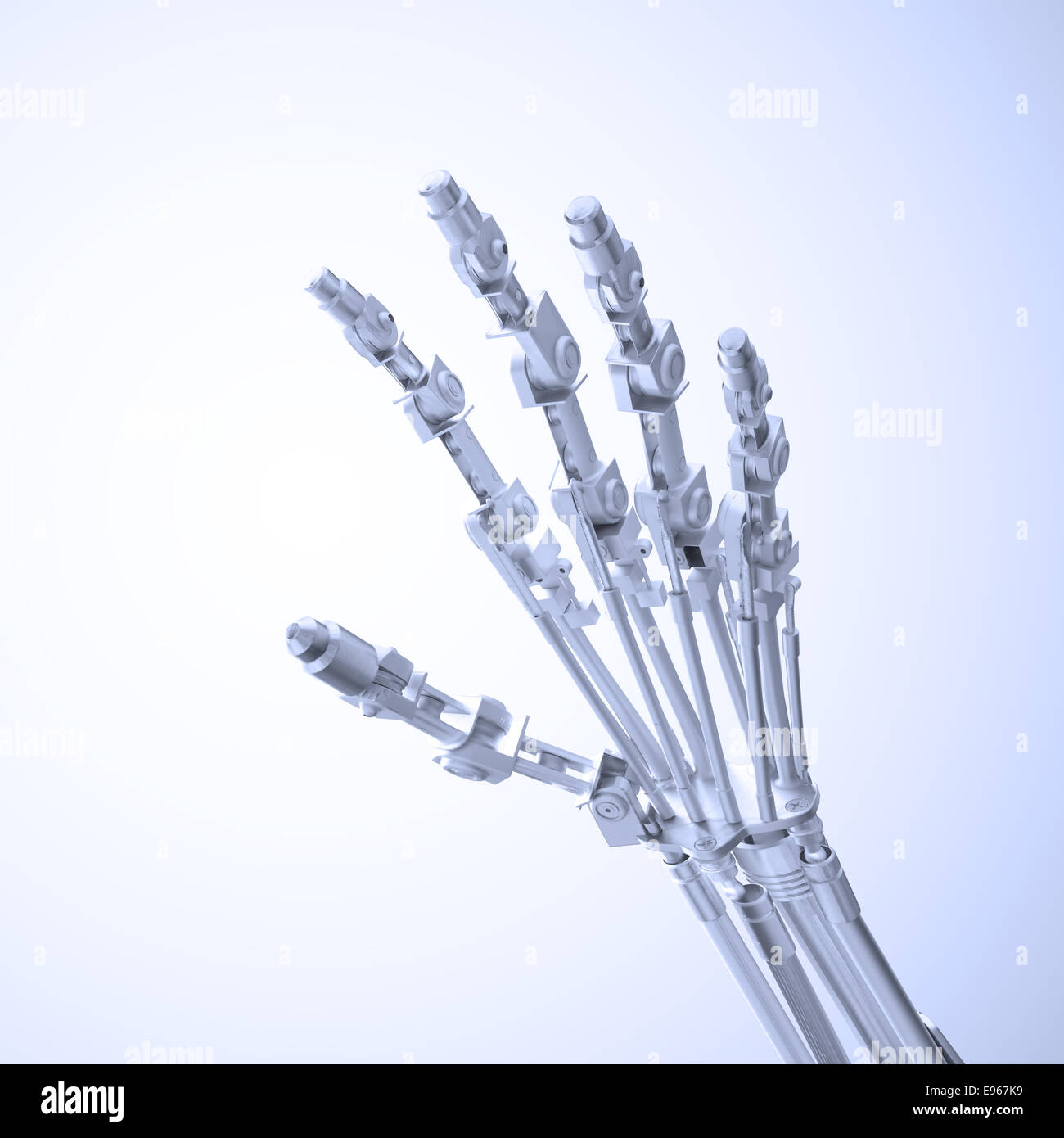 An artificial limb - prosthetics and robotics technology concept Stock ...