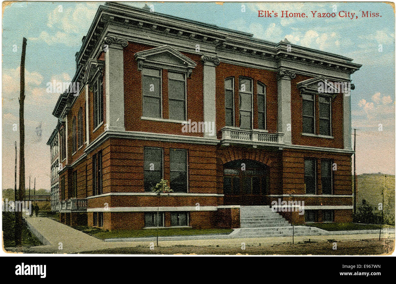 This image shows the Elk's Home in Yazoo City, Mississippi. The photo ...
