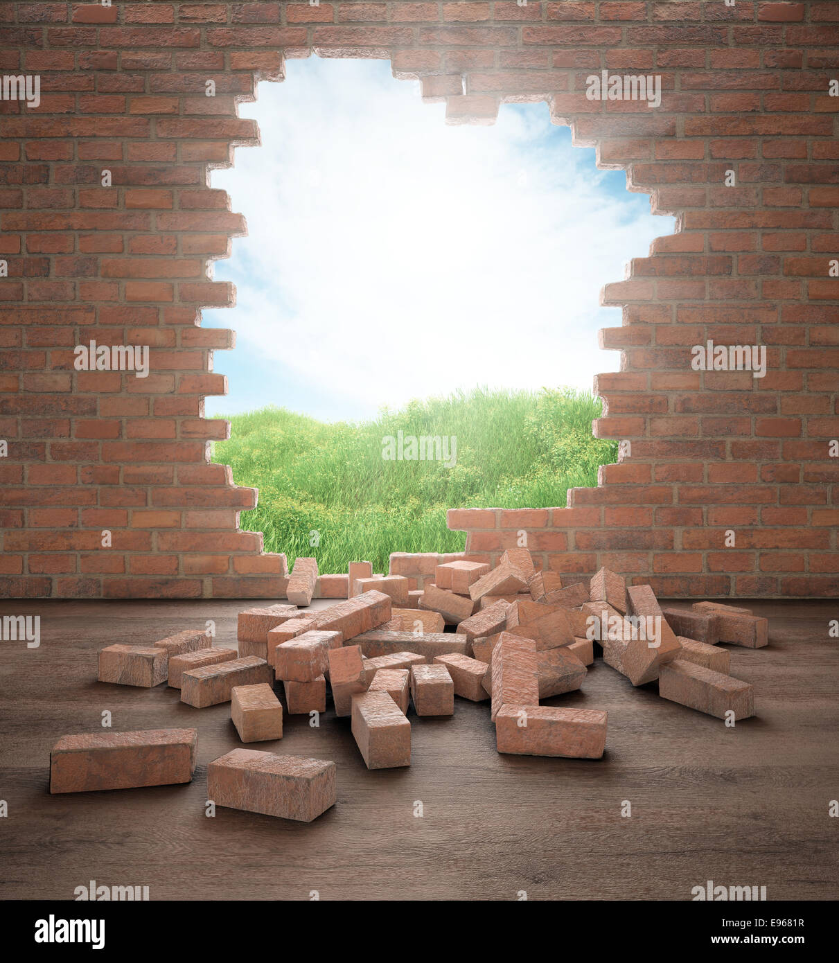 Opening a wall hi-res stock photography and images - Alamy
