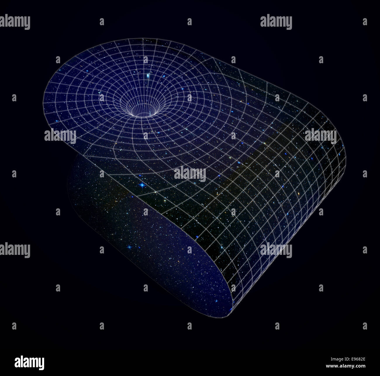 3D representation of a wormhole Stock Photo - Alamy