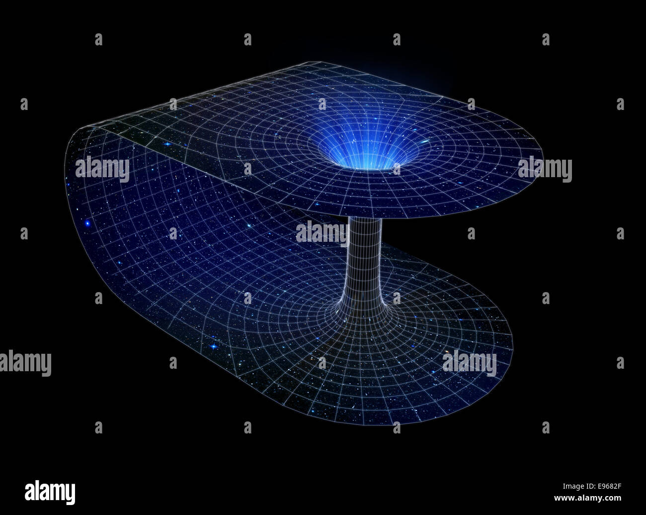 3D representation of a wormhole Stock Photo - Alamy