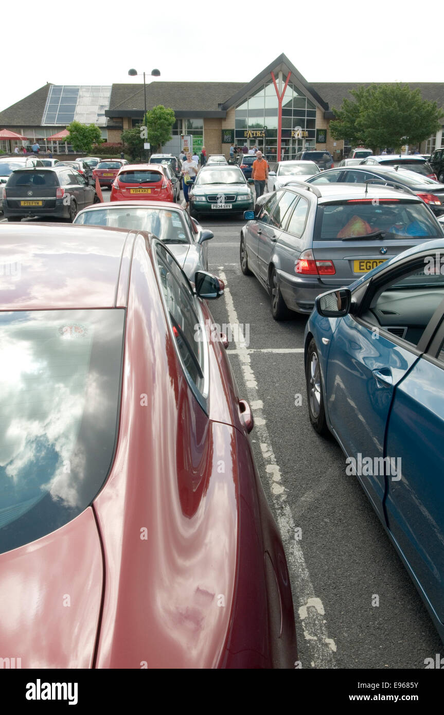 car park parks parking at out of town retail park shops shopping free ...
