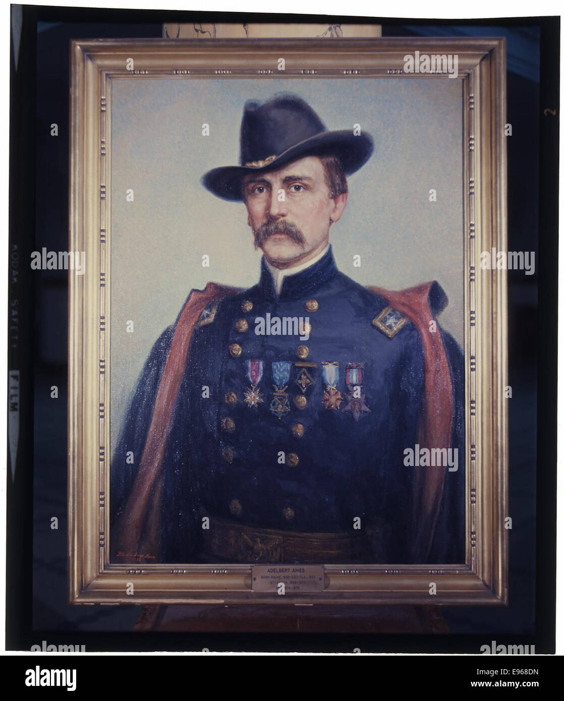 A historical photograph of Governor Adelbert Ames, who served as ...