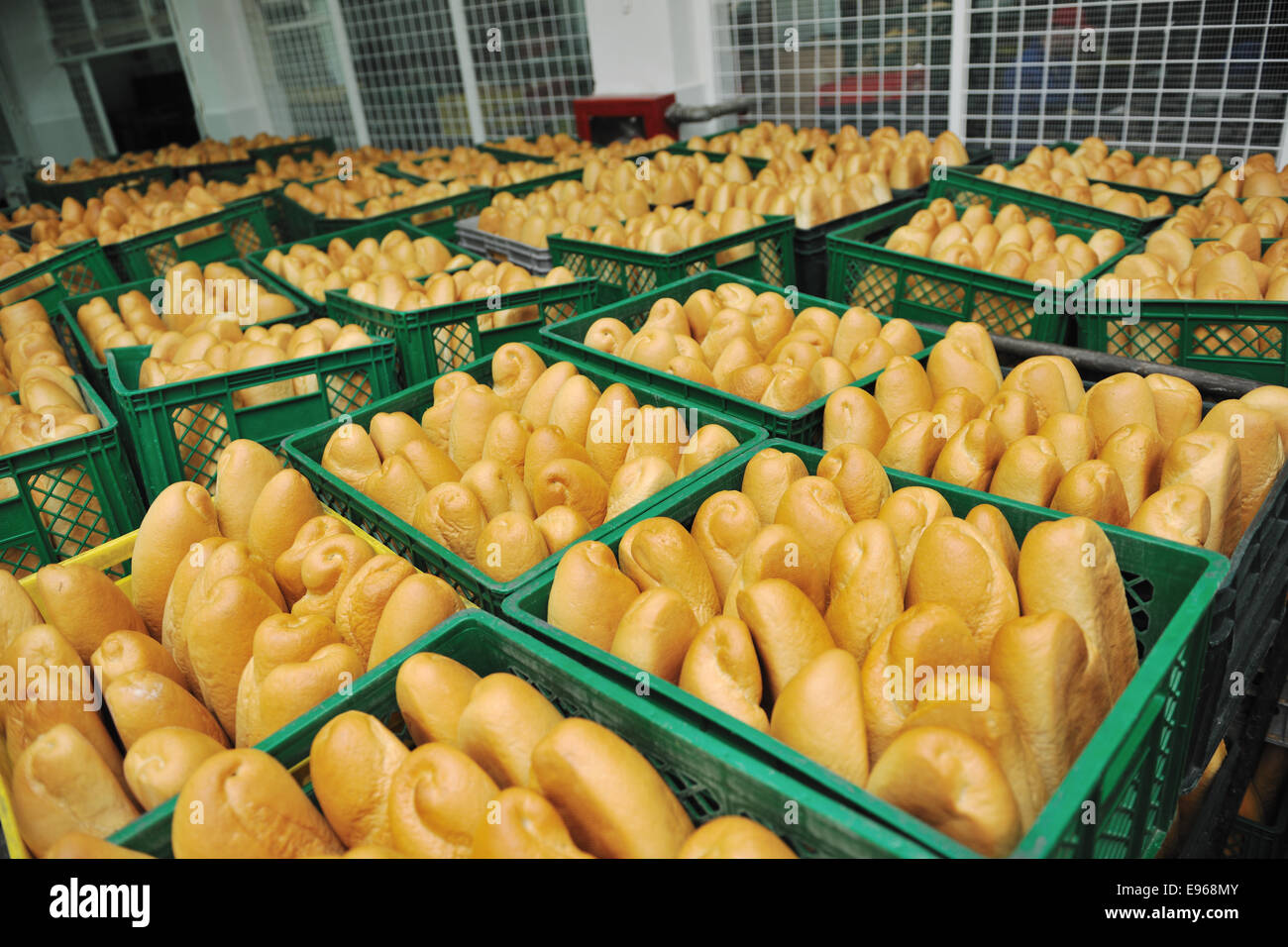 bread factory production Stock Photo - Alamy