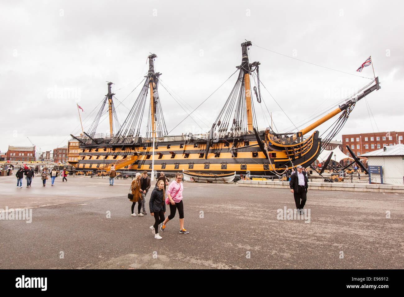 HMS Victory historic ship, Portsmouth Historic Dockyard, Portsmouth ...