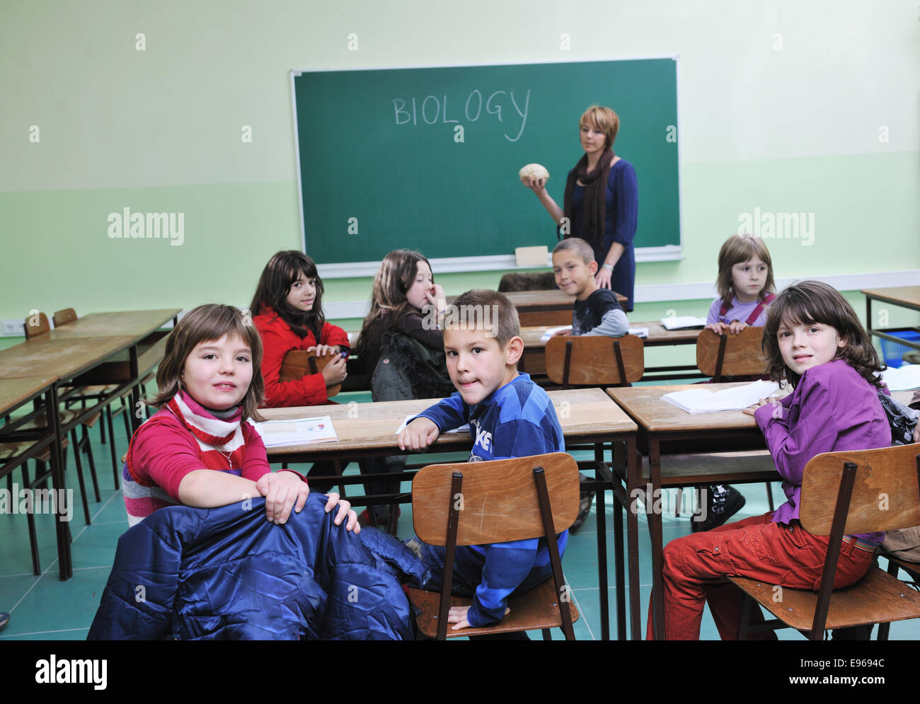 learn biology in school Stock Photo - Alamy