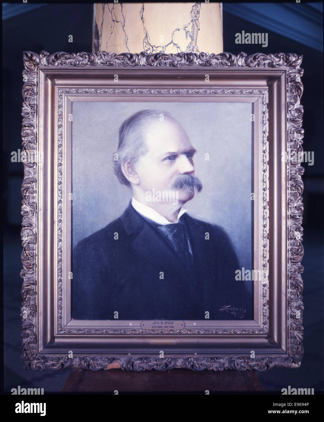 A portrait of Governor John M. Stone, who served as the governor of ...