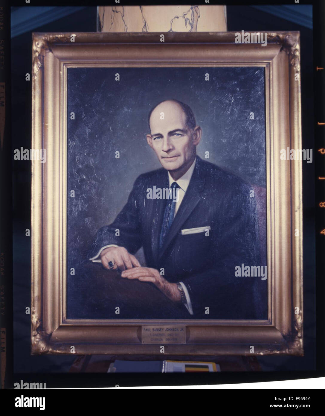 Photograph of Governor Paul B. Johnson, Jr., who served as the Governor ...