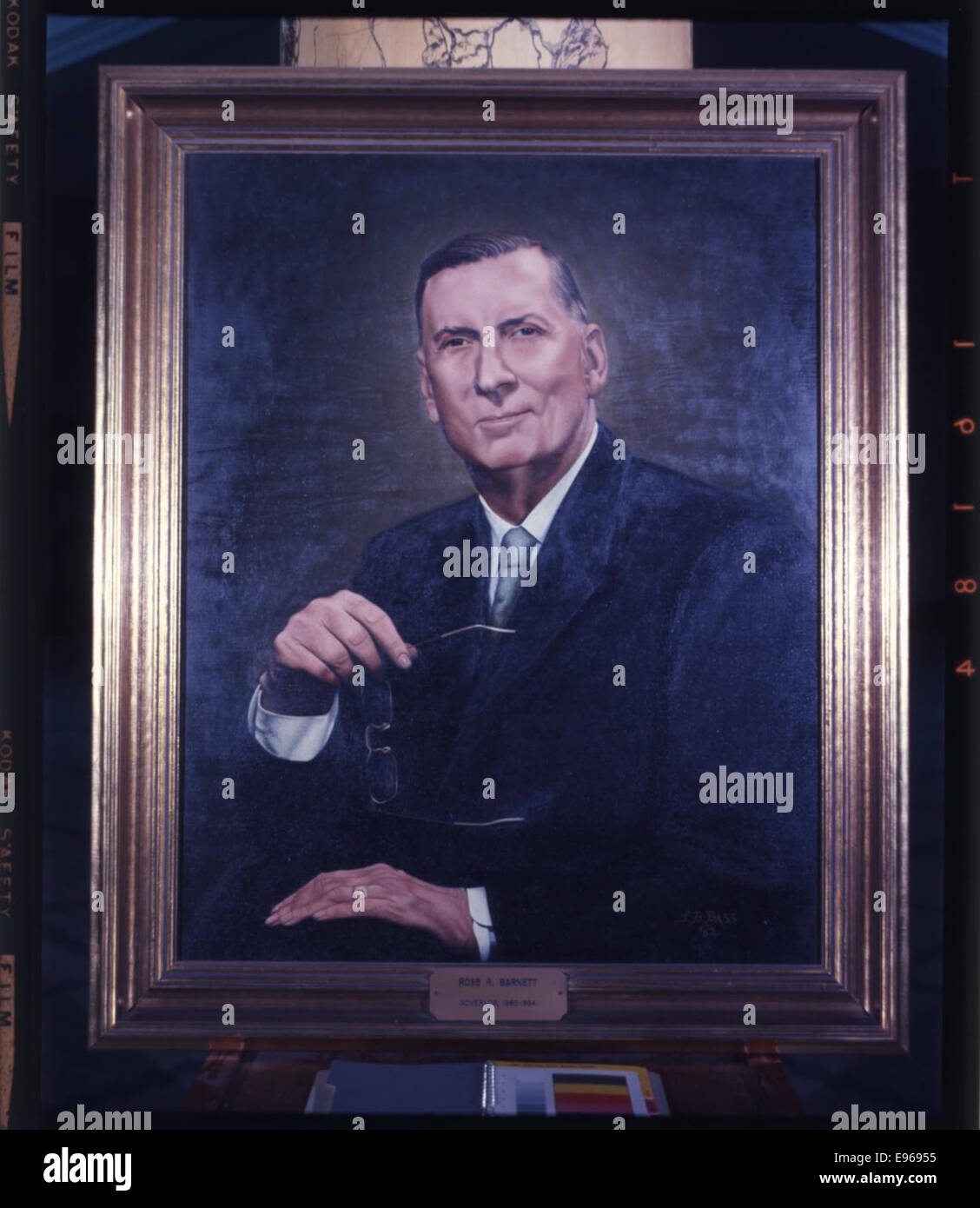 A portrait of Governor Ross R. Barnett, who served as the Governor of ...