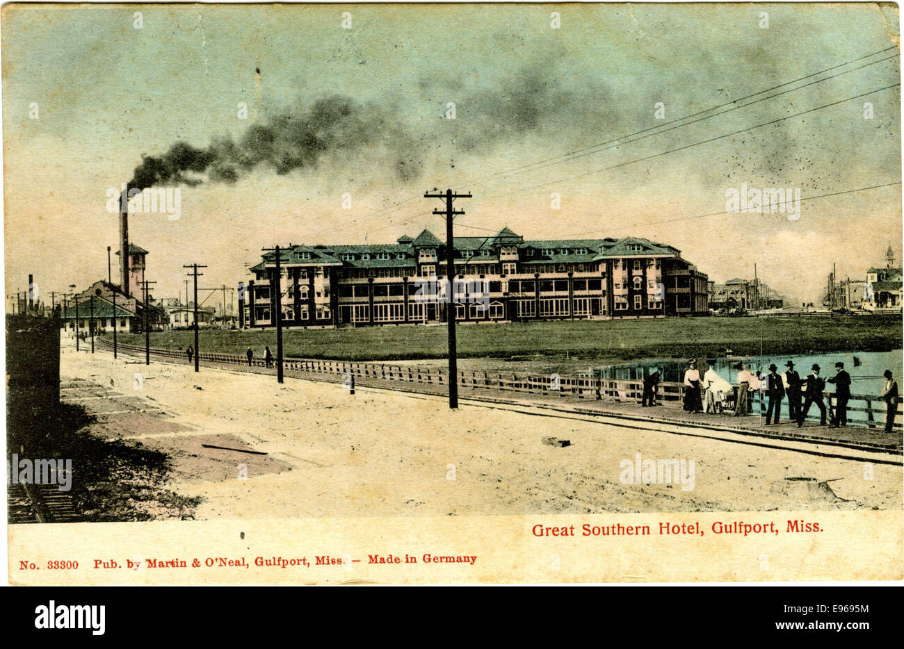 This image shows the Great Southern Hotel in Gulfport, Mississippi ...
