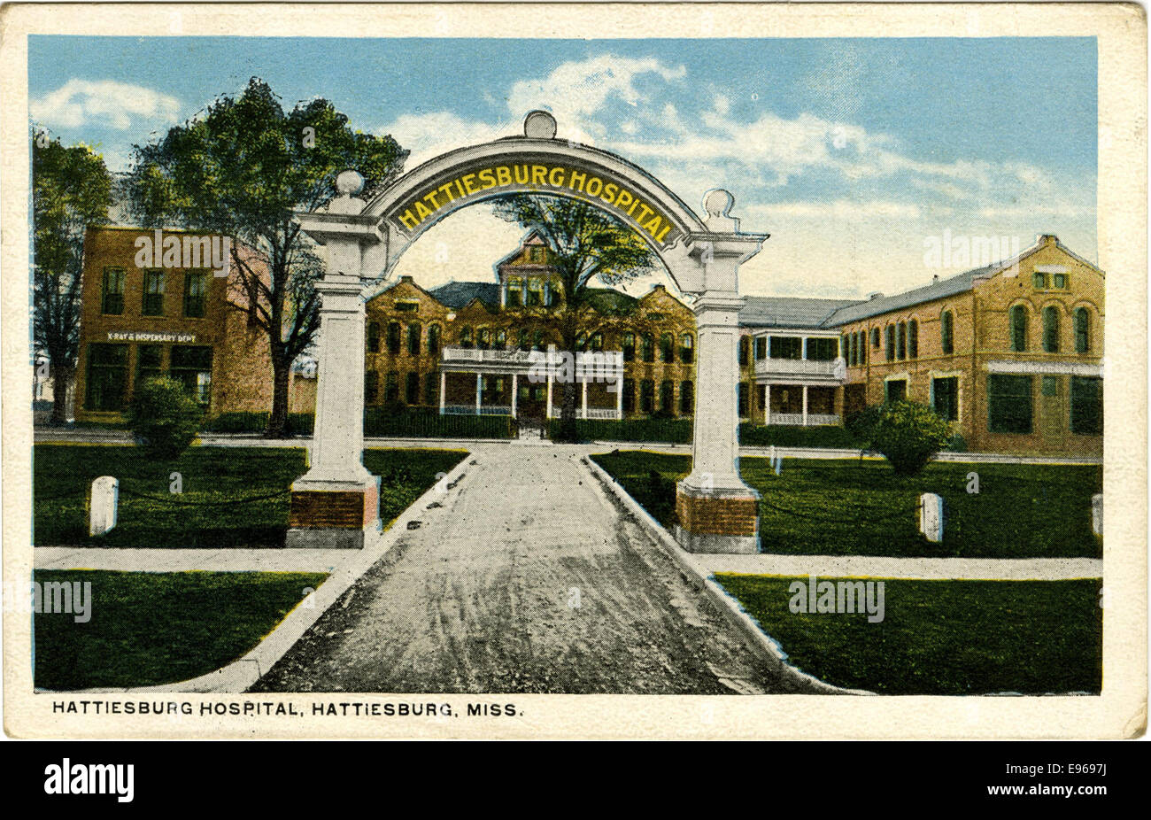 A photograph of Hattiesburg Hospital in Hattiesburg, Mississippi ...