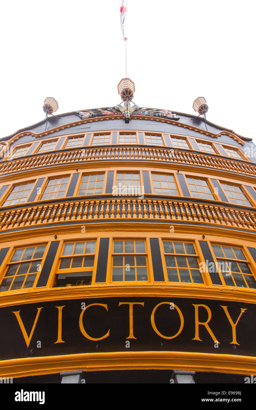 HMS Victory historic ship, Portsmouth Historic Dockyard, Portsmouth ...