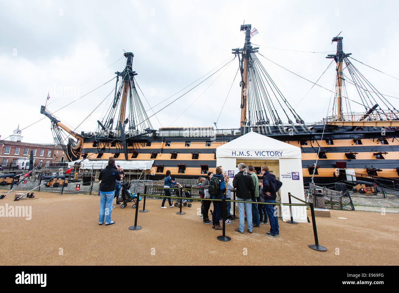 HMS Victory historic ship, Portsmouth Historic Dockyard, Portsmouth ...