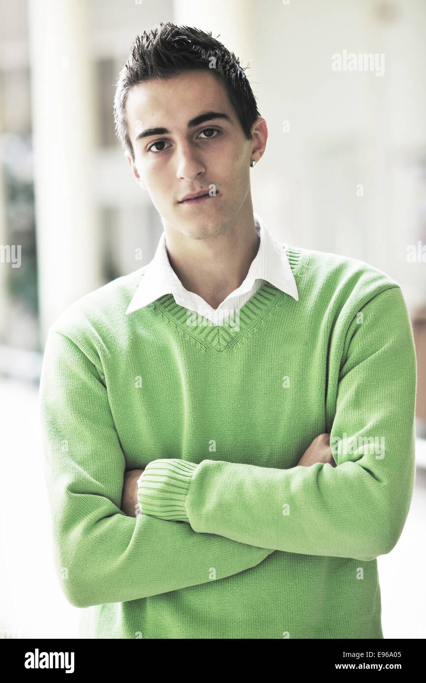 student male portrait at campus Stock Photo - Alamy