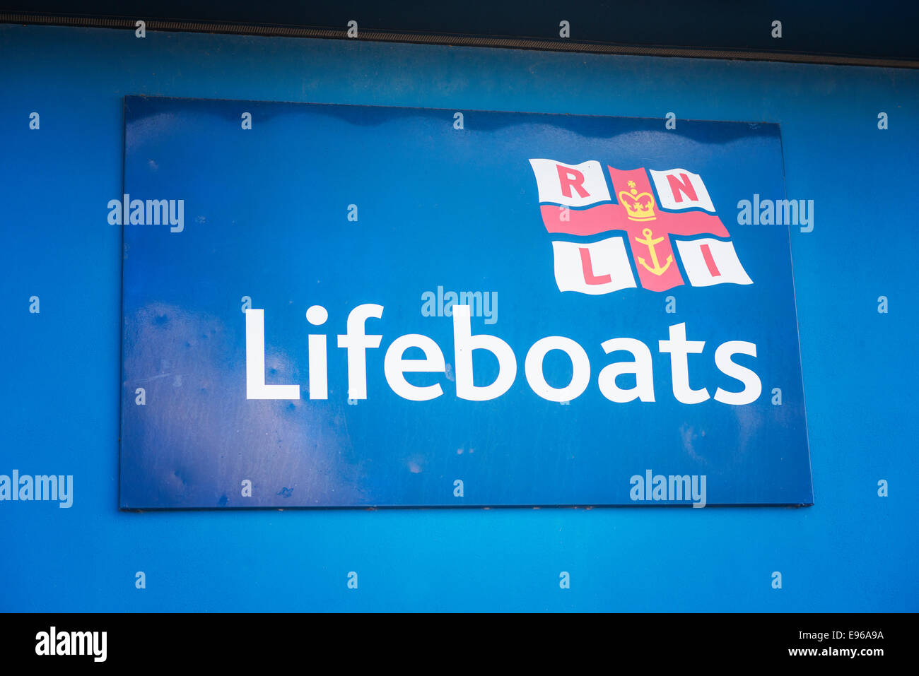 RNLI Lifeboats sign Stock Photo - Alamy