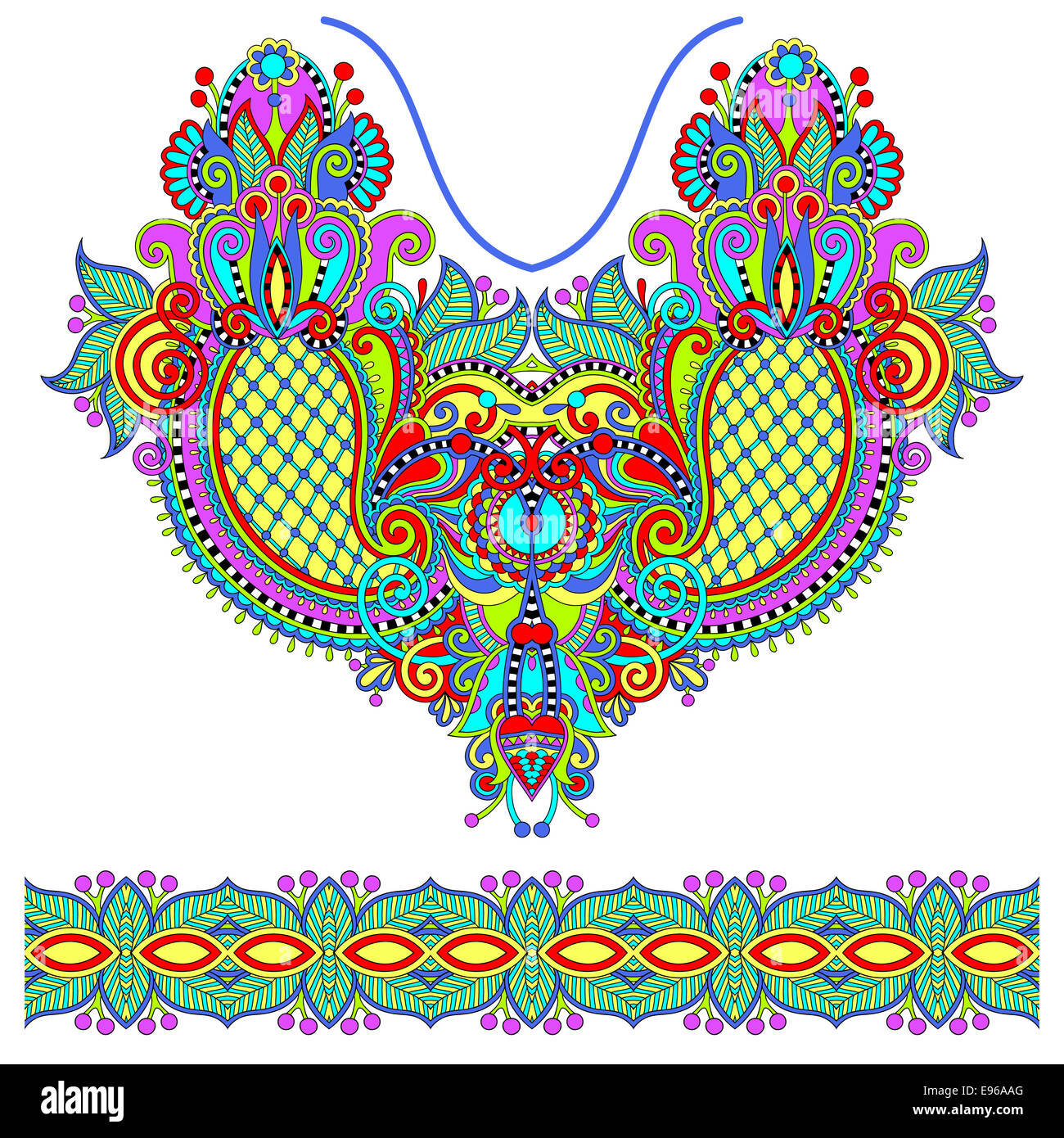 Colorful embroidery india Cut Out Stock Images & Pictures - Alamy
