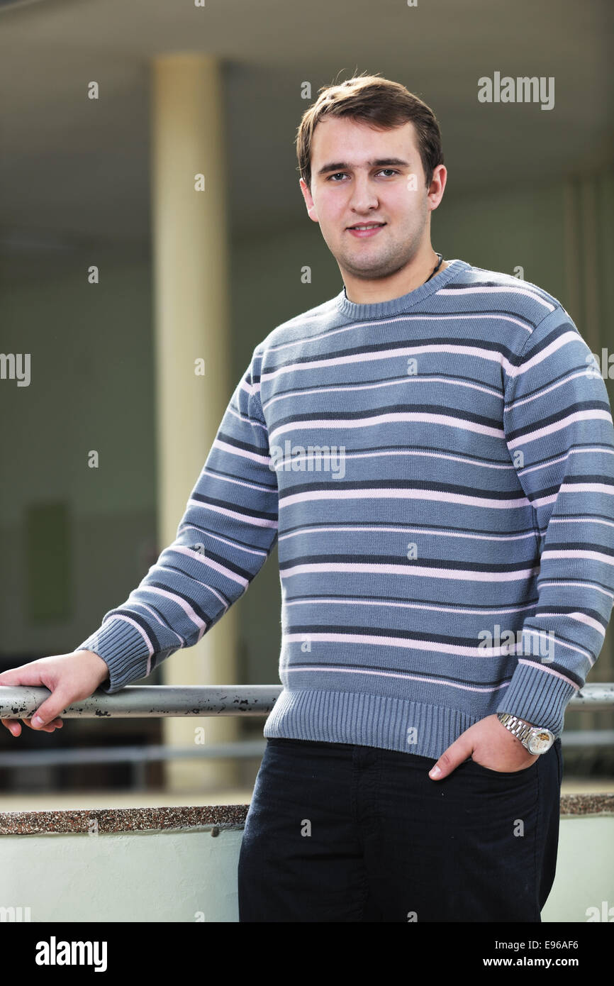 student male portrait at campus Stock Photo - Alamy