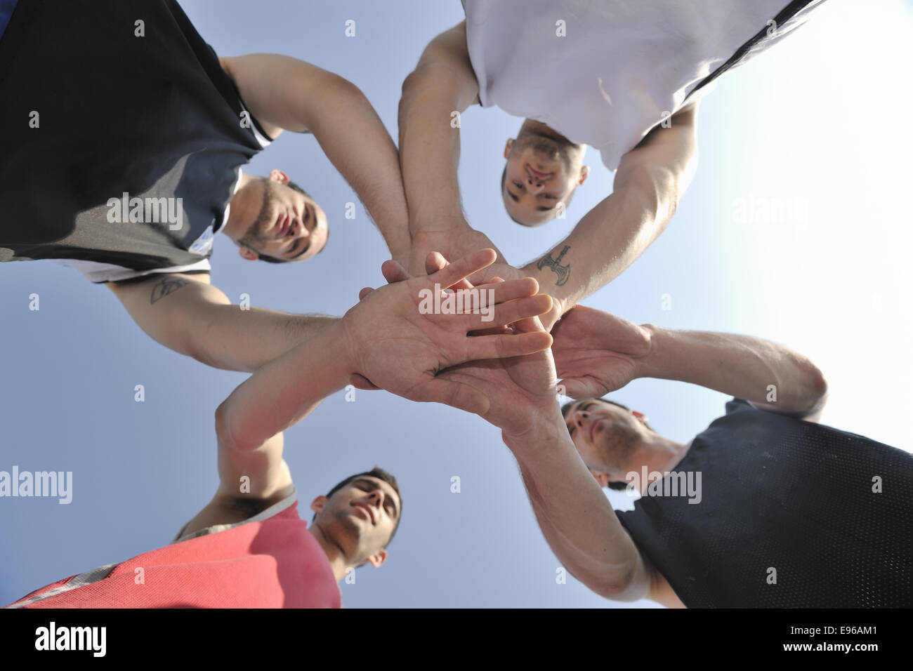 Group portrait street basketball team hi-res stock photography and ...