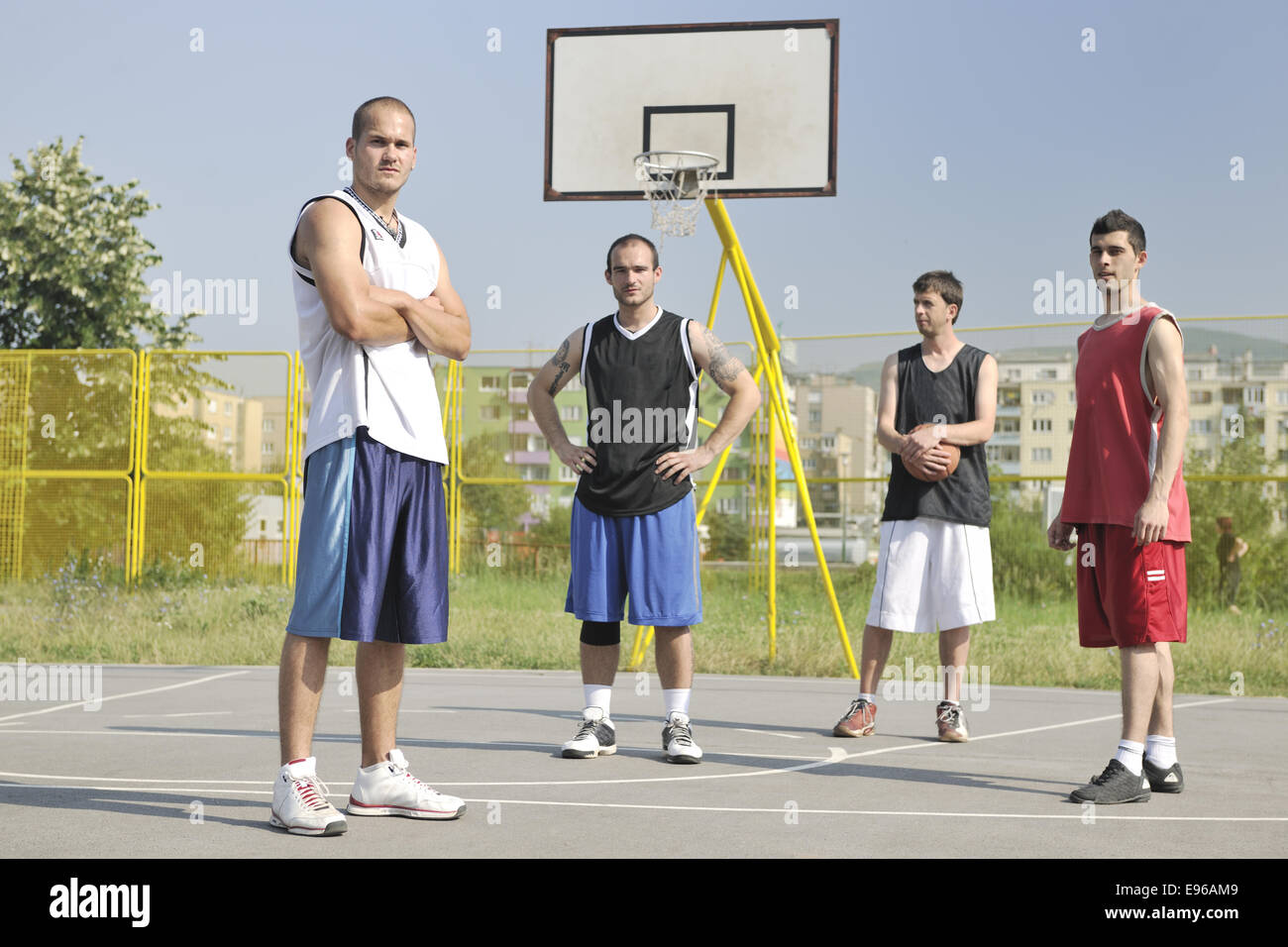 basketball players team Stock Photo - Alamy
