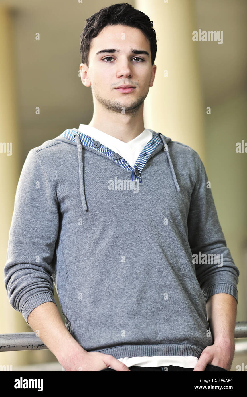 student male portrait at campus Stock Photo - Alamy