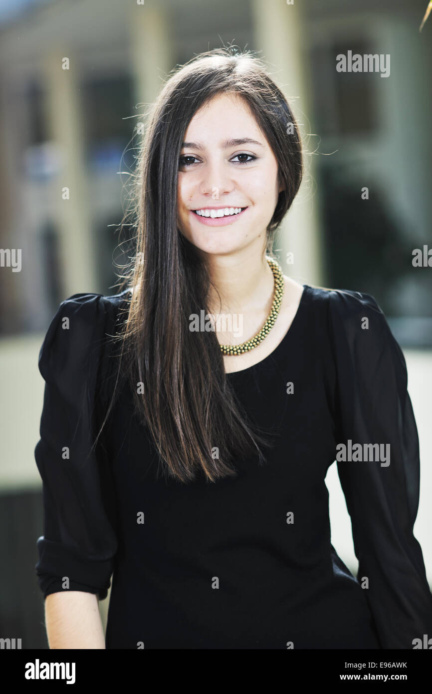 student girl portrait at university campus Stock Photo - Alamy