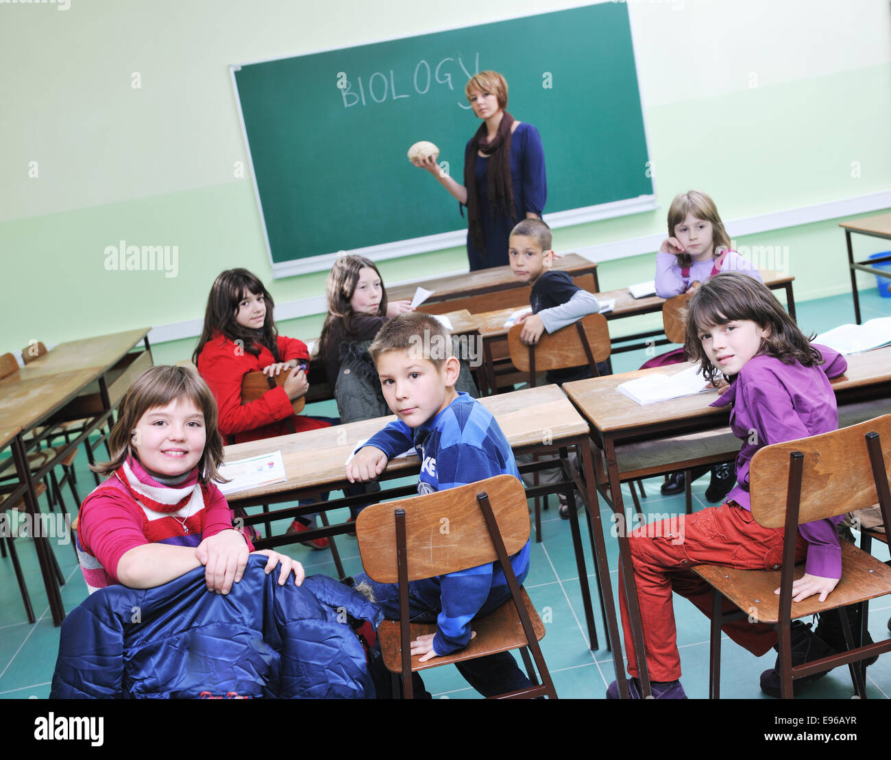 learn biology in school Stock Photo - Alamy