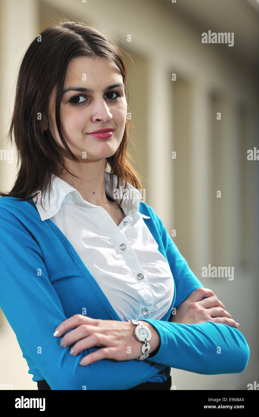 student girl portrait at university campus Stock Photo - Alamy
