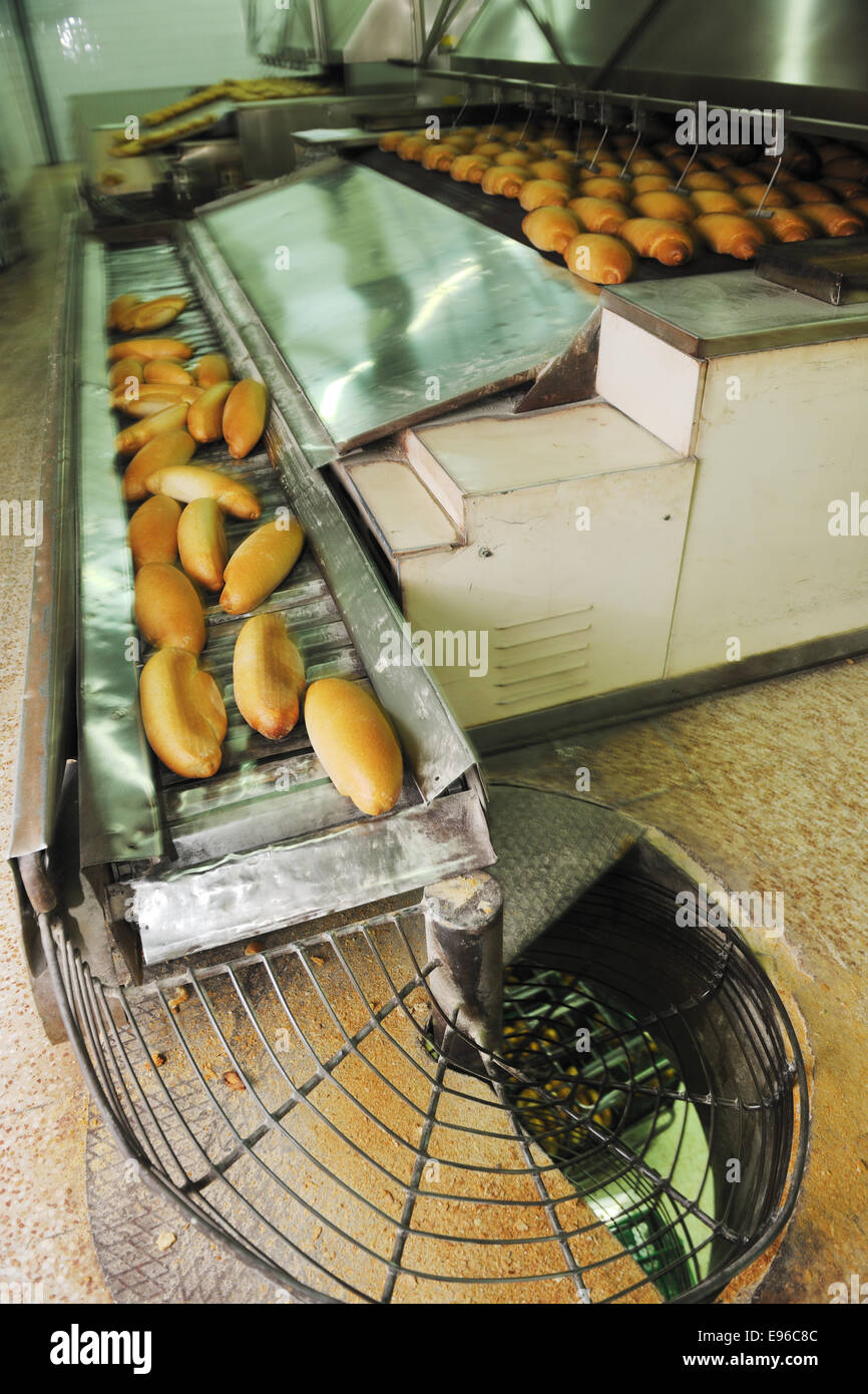 bread factory production Stock Photo - Alamy