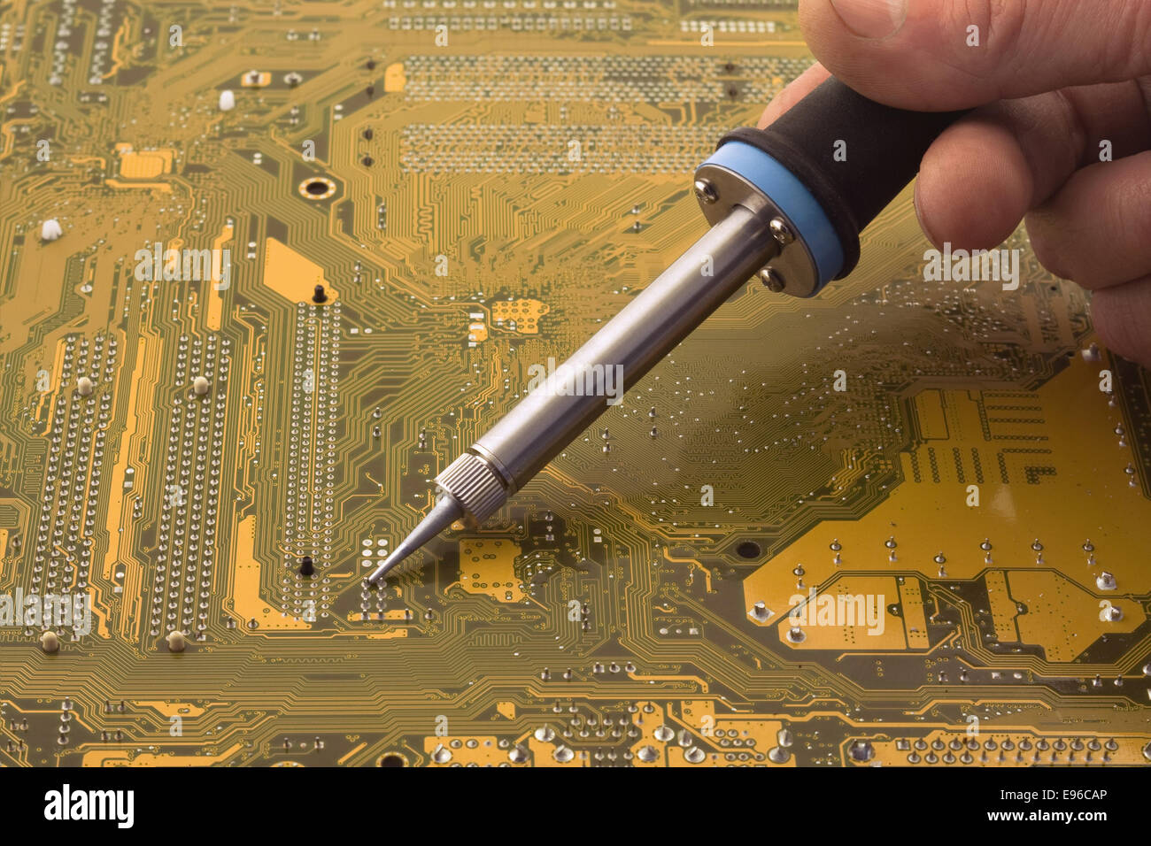 Close up soldering tool working hi-res stock photography and images - Alamy