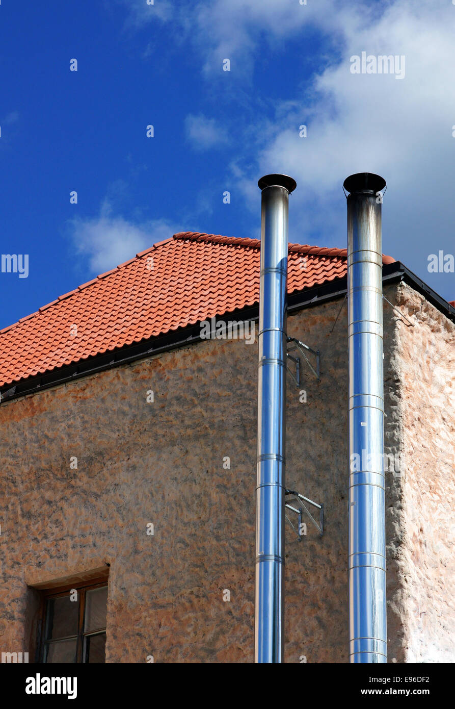 Smoke long pipes hi-res stock photography and images - Alamy