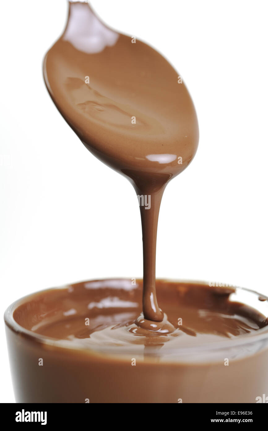 hot chocolate spoon Stock Photo - Alamy