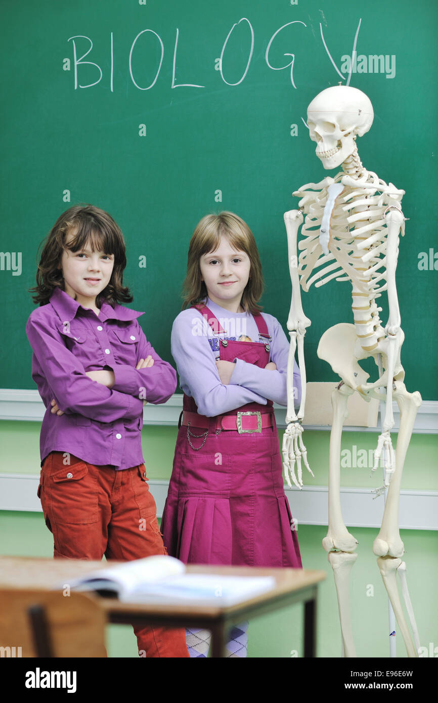 learn biology in school Stock Photo - Alamy
