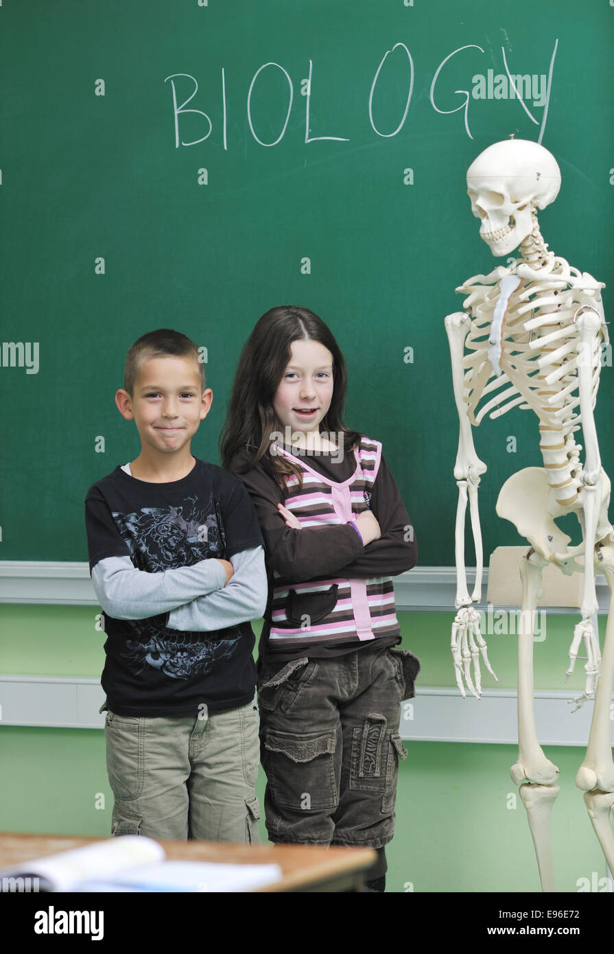 learn biology in school Stock Photo - Alamy