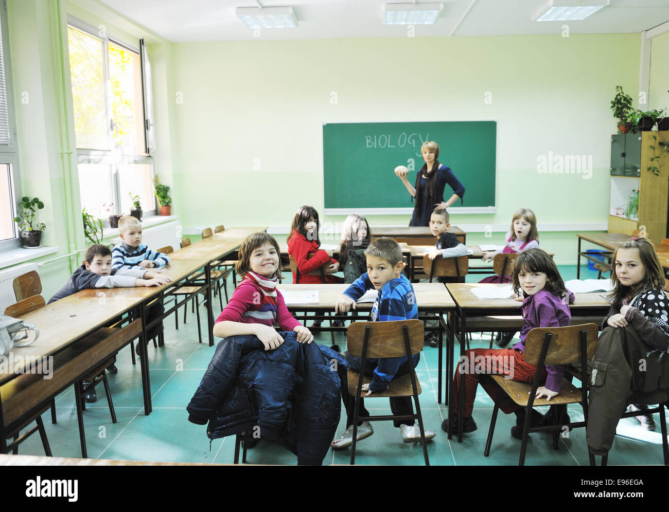 learn biology in school Stock Photo - Alamy