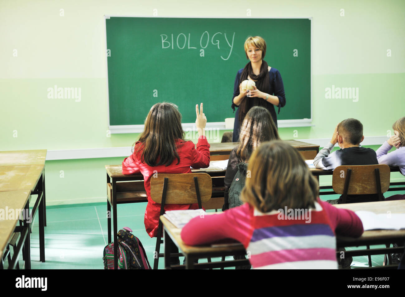 learn biology in school Stock Photo - Alamy