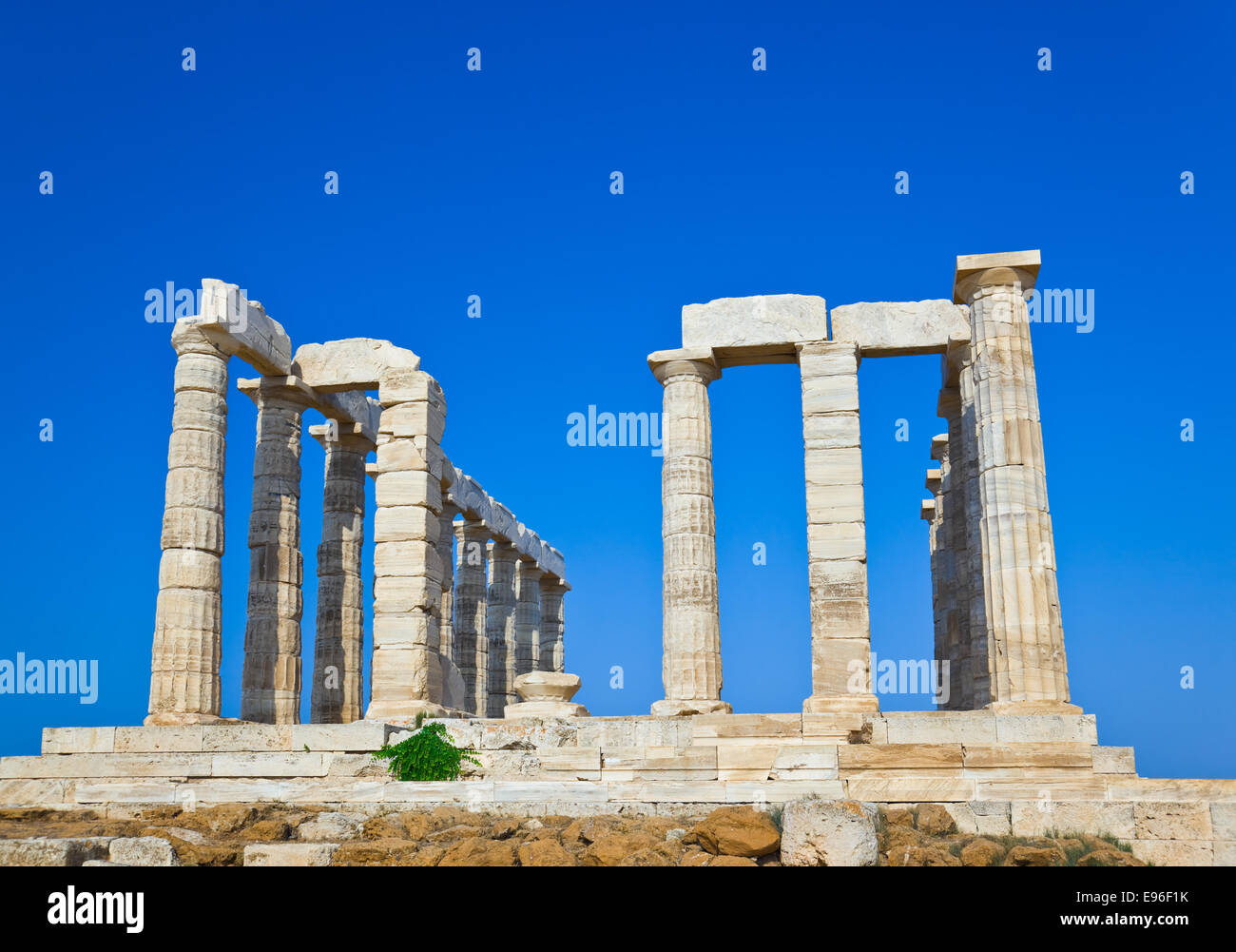 Poseidon Temple at Cape Sounion near Athens, Greece Stock Photo - Alamy