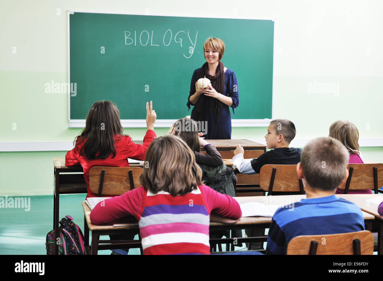 learn biology in school Stock Photo - Alamy