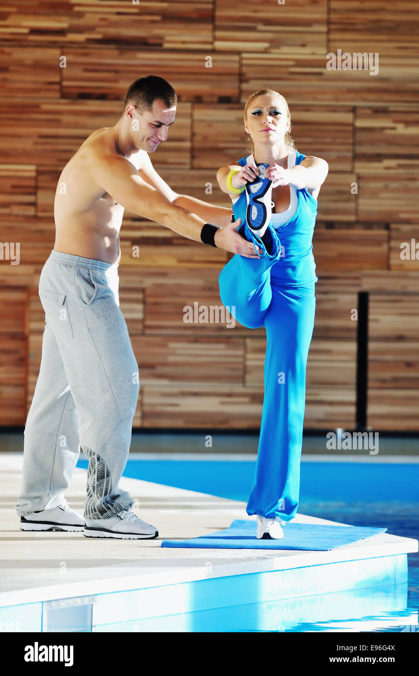 fitness personal trainer Stock Photo - Alamy