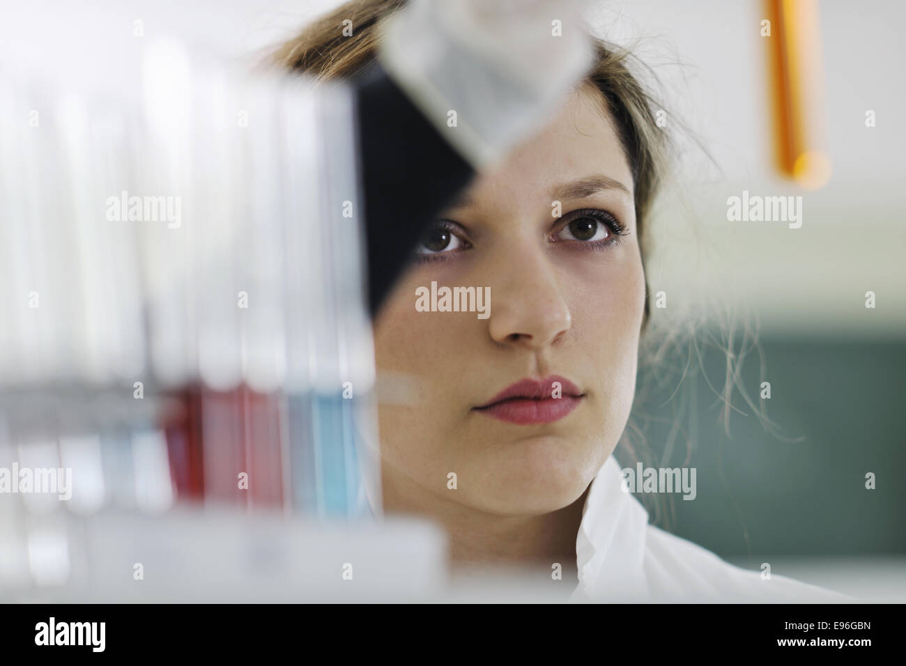 young woman in lab Stock Photo - Alamy