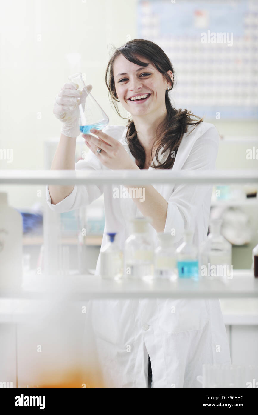 young woman in lab Stock Photo - Alamy