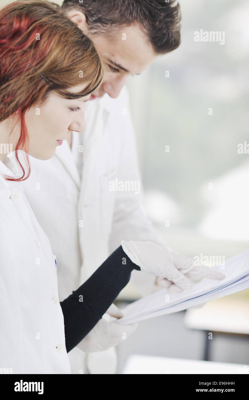 students couple in lab Stock Photo - Alamy