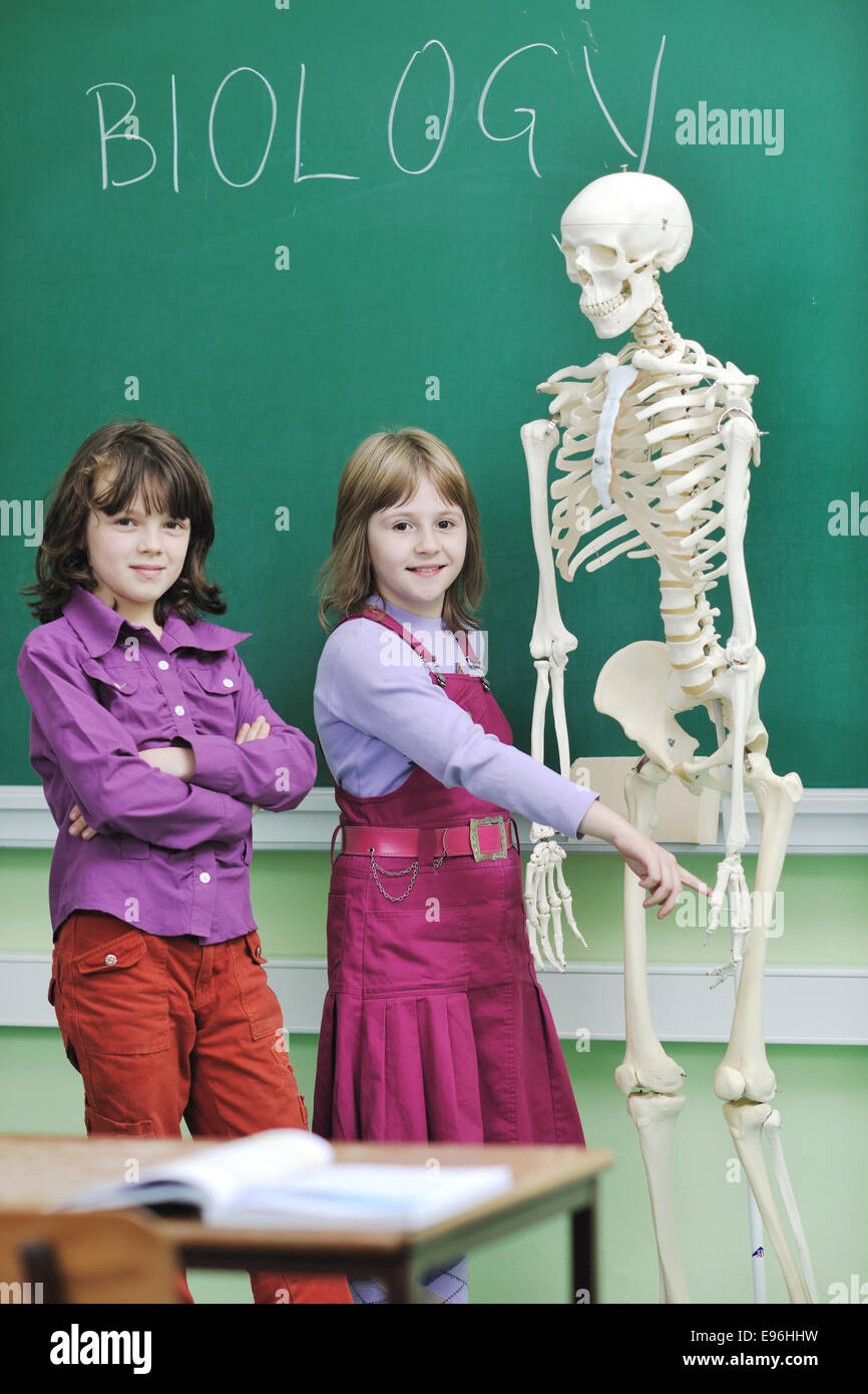 learn biology in school Stock Photo - Alamy