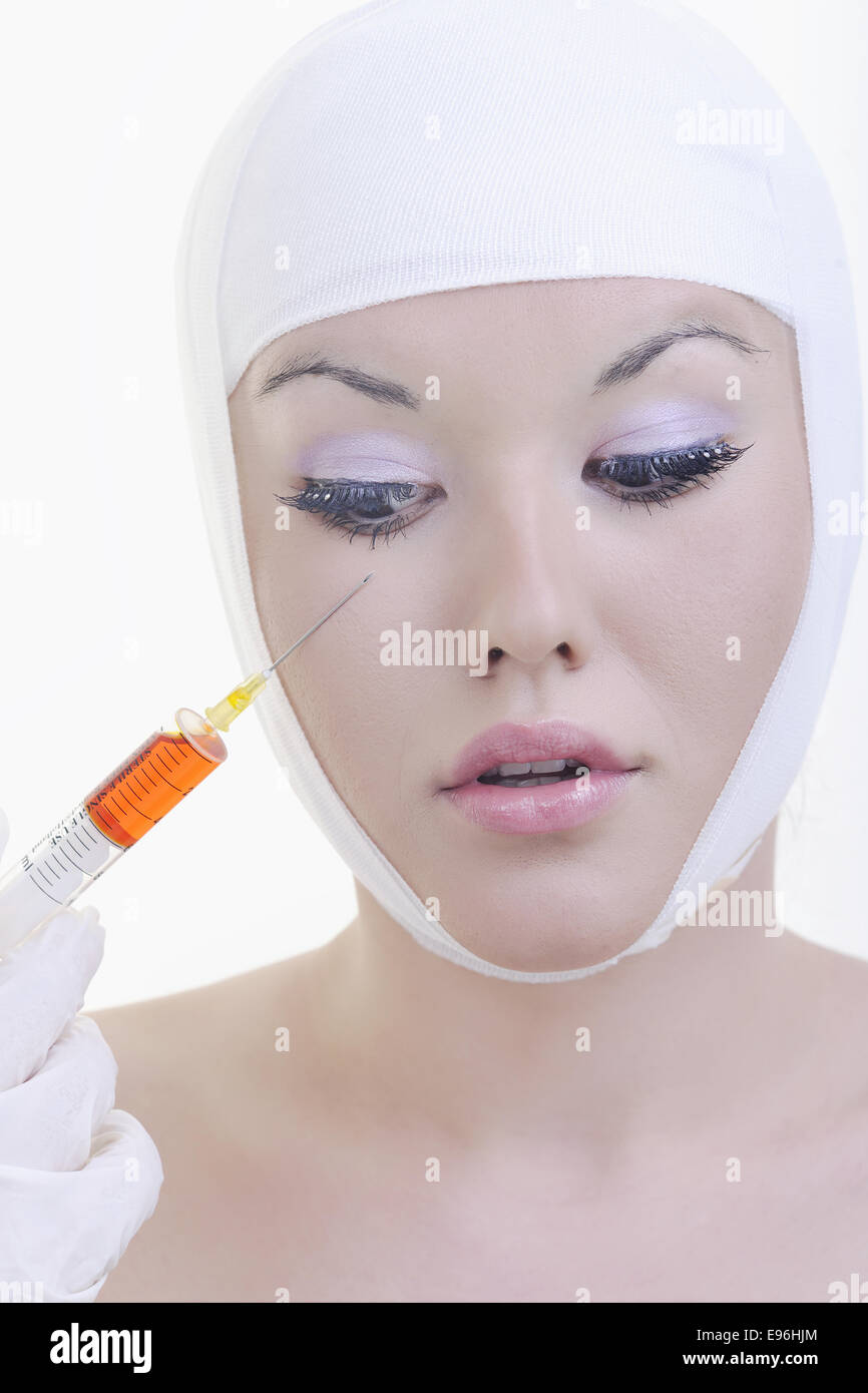 botox face surgery Stock Photo - Alamy