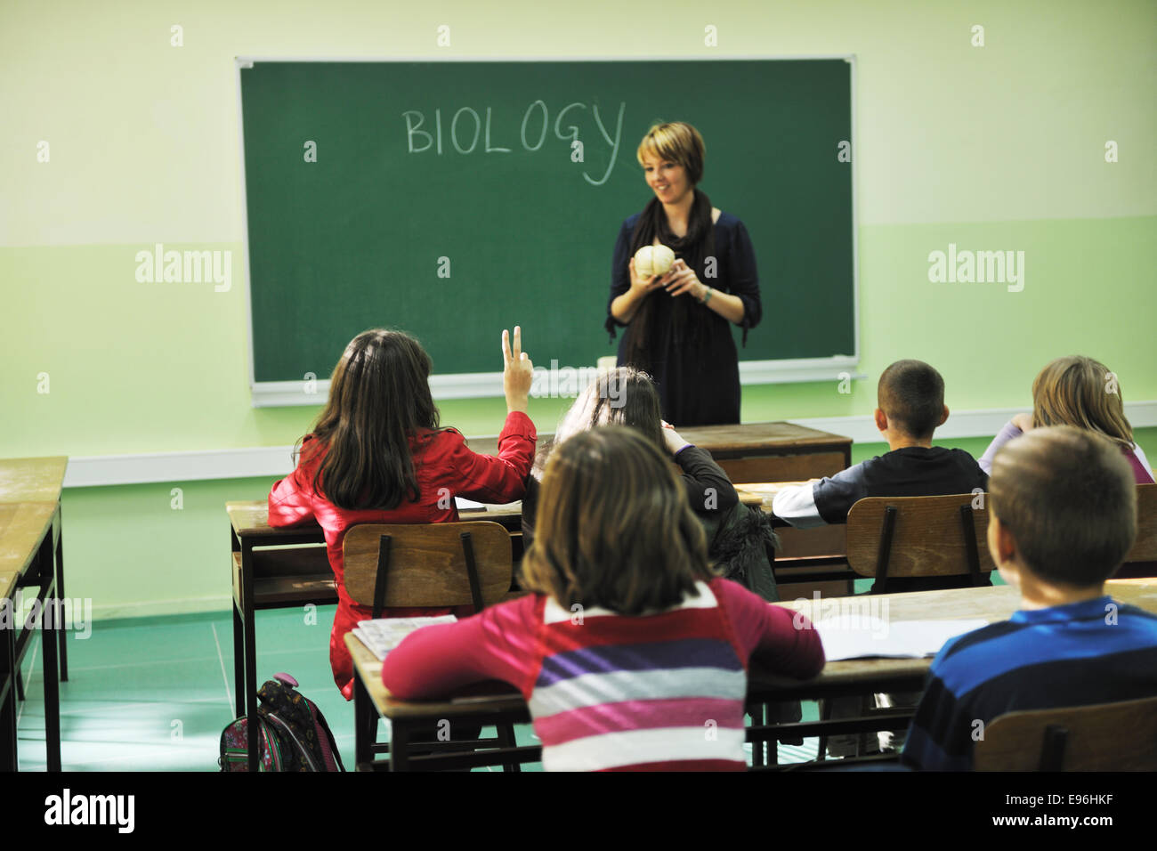 learn biology in school Stock Photo - Alamy