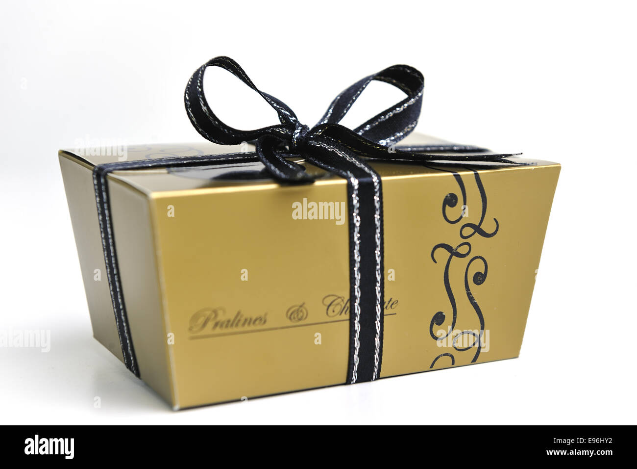chocolate and praline box Stock Photo - Alamy