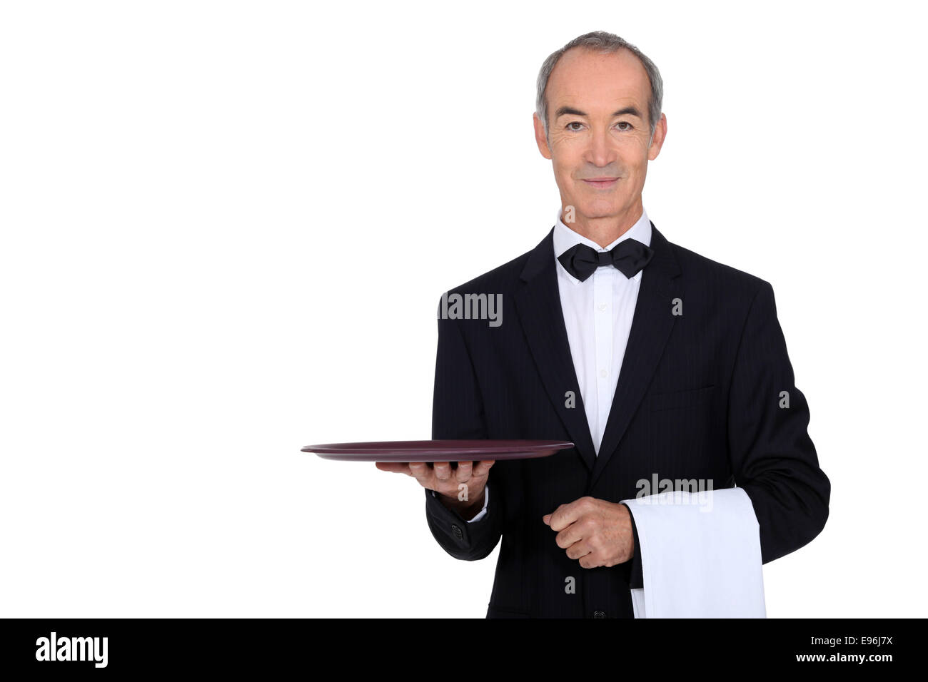 Waiter in tuxedo Stock Photo - Alamy