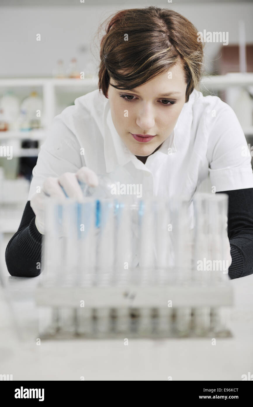 young woman in lab Stock Photo - Alamy