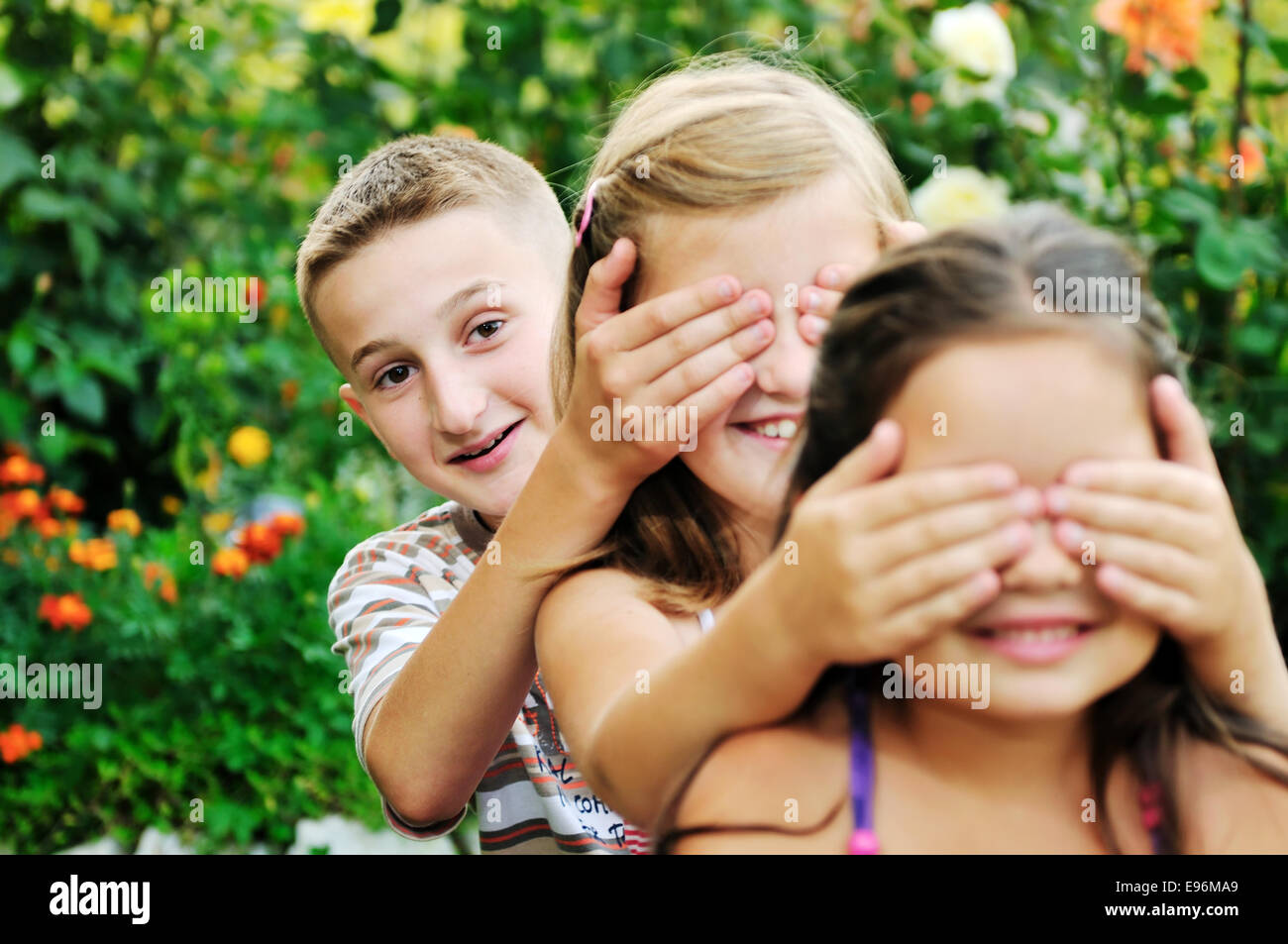 happy kids outdoor Stock Photo - Alamy