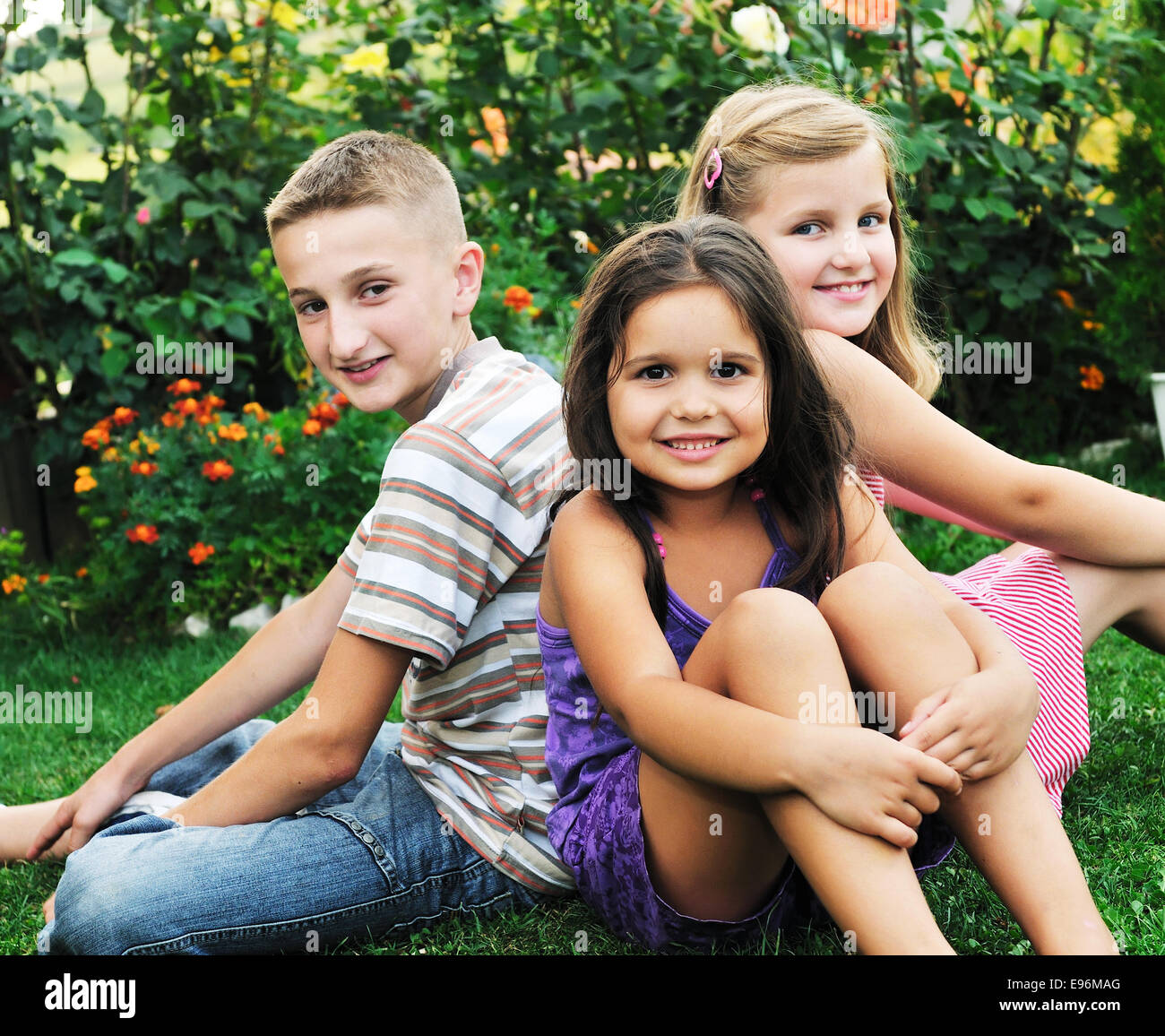 happy kids outdoor Stock Photo - Alamy