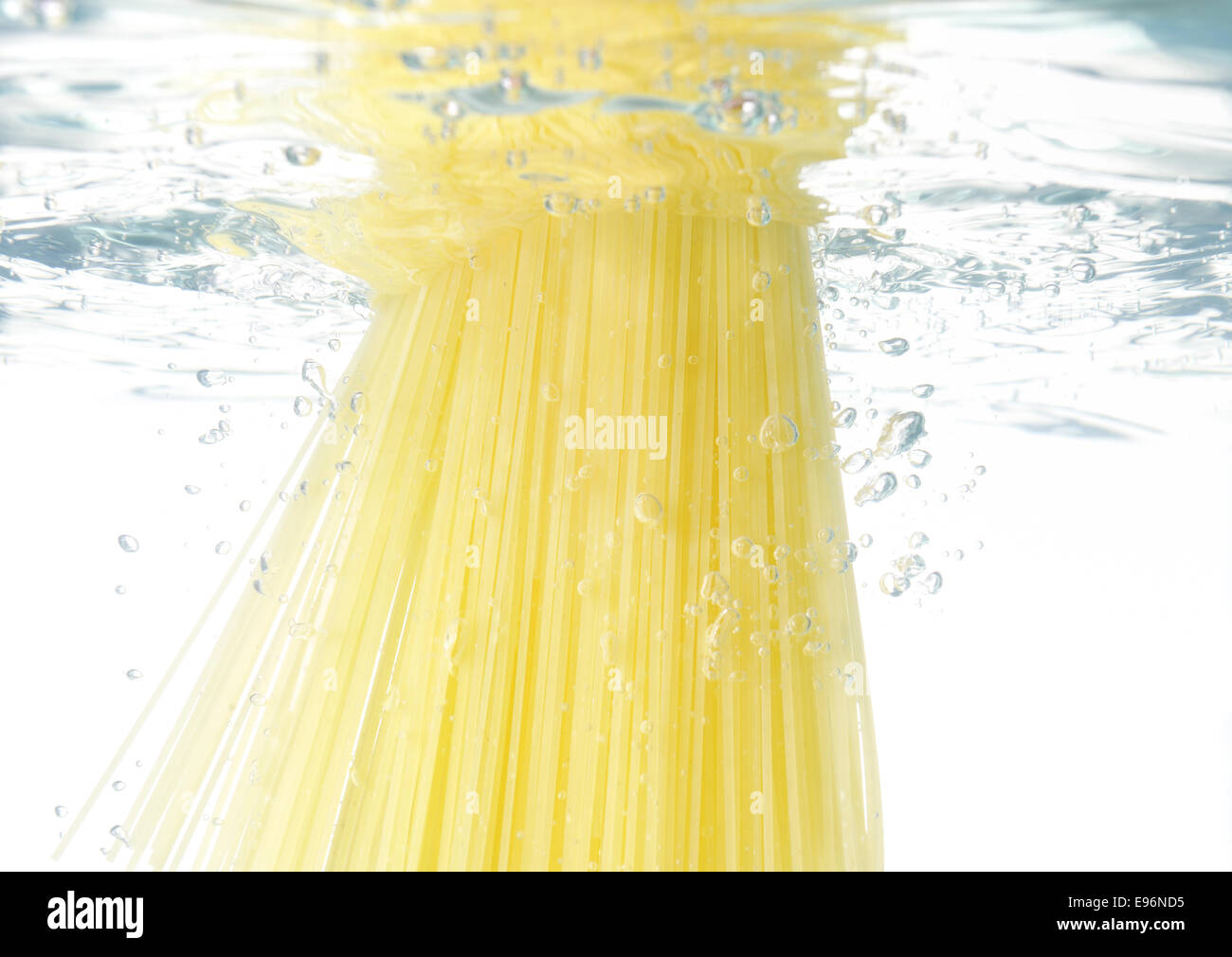 pasta cooking in water Stock Photo - Alamy